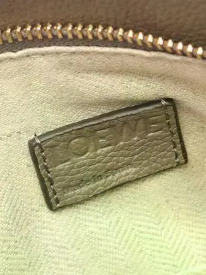 Loewe 2010-2026 Small Calfskin Puzzle Edge Satchel - Grey