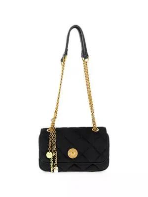 TWINSET Quilted Velvet Shoulder Bag - Black