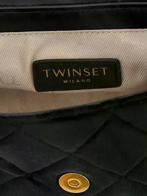 TWINSET Quilted Velvet Shoulder Bag