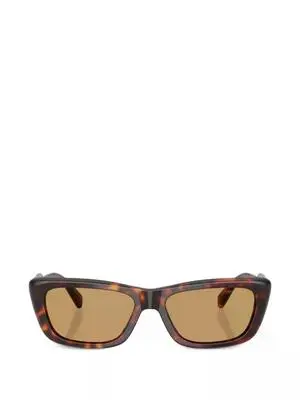 Miu Miu Rectangle-frame Sunglasses - Brown