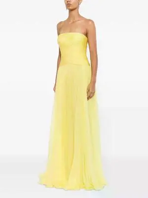 Zuhair Murad Strapless Draped Silk-chiffon Gown