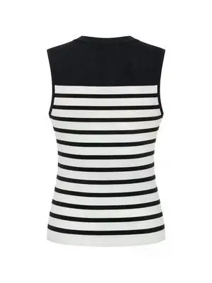 SEMICOUTURE Striped Sleeveless Tank Top
