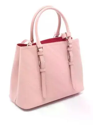 Prada 2010-2026 Small Saffiano Cuir Double Handle Satchel