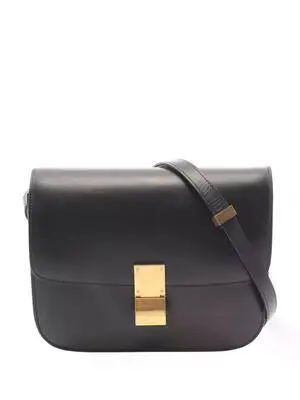 Celine 2010-2026 Medium Calfskin Classic Box Crossbody Bag - Black