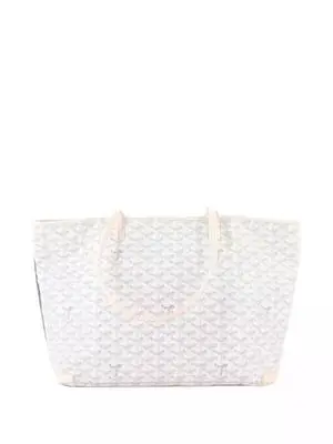 Goyard Artois Tote Coated Canvas Mm Shoulder Bag - White