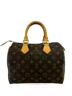 LOUIS VUITTON 2003 Monogram Speedy 25 Boston Bag - Brown