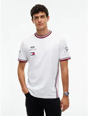 Tommy Hilfiger Tommy X Cadillac F1 Team Driver 77 Replica T-shirt - White