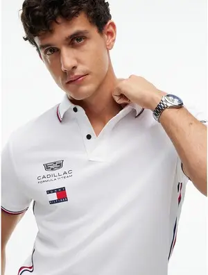 Tommy Hilfiger Tommy X Cadillac F1 Team Replica Polo - White