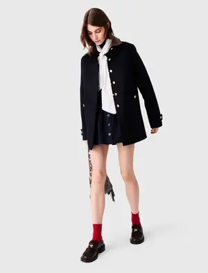 Maje Double-faced Mid-length Coat