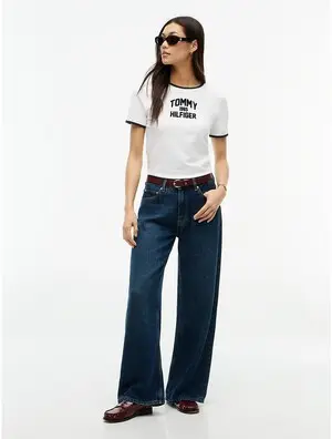 Tommy Hilfiger Slim Fit Varsity Logo Ringer T-shirt
