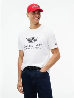 Tommy Hilfiger Tommy X Cadillac F1 Team Logo T-shirt - White