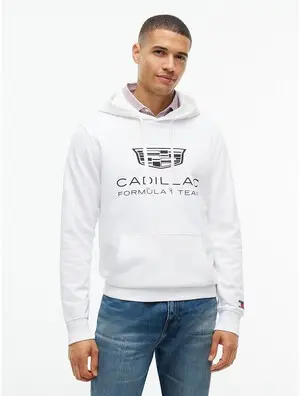 Tommy Hilfiger Tommy X Cadillac F1 Team Logo Hoodie - White