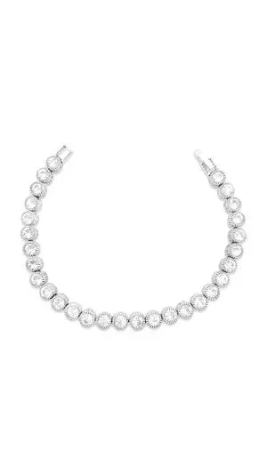 BAYEMEYC Jew Tennis Bracelet - Silver