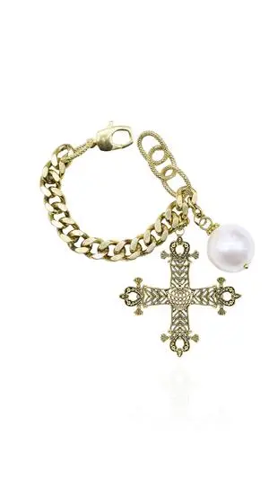 BAYEMEYC Sangria Pearl Bracelet - Gold