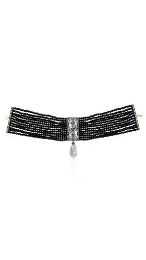 BAYEMEYC Schers Onyx Choker Necklace - Black