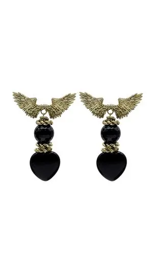 BAYEMEYC Amore Forte Dangle Earrings - Gold
