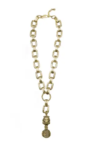 BAYEMEYC Lion King Chunky Chain Necklace - Gold