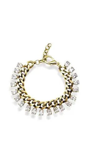 BAYEMEYC Dia Noche Crystal Bracelet - Gold