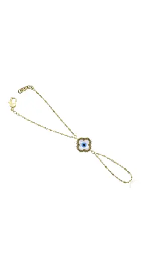 BAYEMEYC Eclover Hand Chain Bracelet - Gold