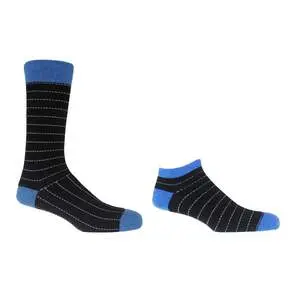 PEPER HAROW - MADE IN ENGLAND Dash Luxury Crew And Trainer Socks Bundle - Black