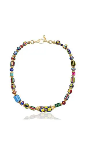 BAYEMEYC Bohemian Gemstone Necklace - Yellow