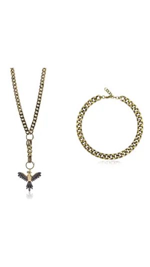 BAYEMEYC Phoenix Chain Necklace - Gold