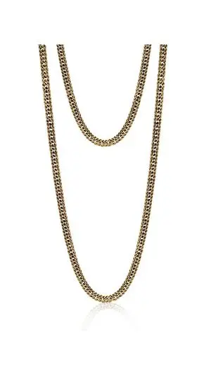 BAYEMEYC Due Chain Necklace - Gold
