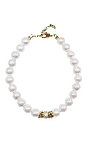 BAYEMEYC Pearl Empire Necklace - Gold
