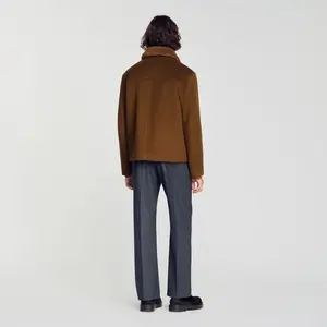 Sandro Classic Fit Wool And Cashmere Jacket