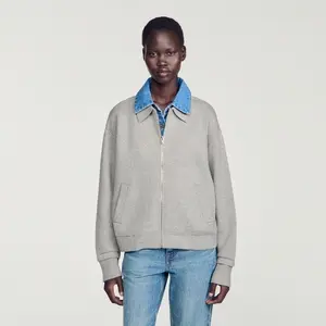 Sandro 2-in-1 Zip Cardigan