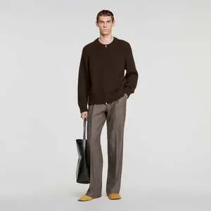 Sandro Zip-up Bomber Cardigan