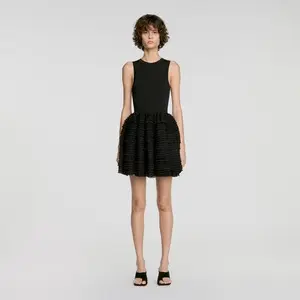 Sandro Short Ruffled Lace Dress