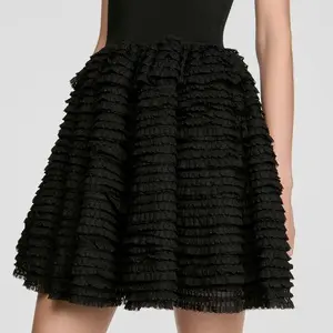 Sandro Short Ruffled Lace Dress