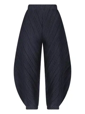 Issey Miyake Pleated Round Pants - Black