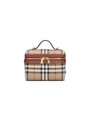 Burberry Mini Vanity Bag "check - Beige