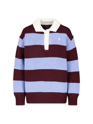 Polo Ralph Lauren Striped Wool Sweater - Blue