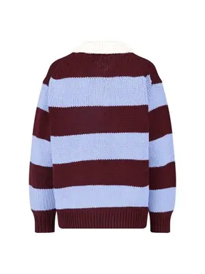 Polo Ralph Lauren Striped Wool Sweater - Blue
