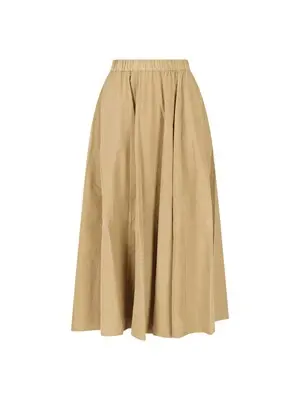 Aspesi Midi Cotton Skirt - Beige