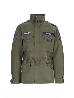 Polo Ralph Lauren Military Jacket With Patches - Green