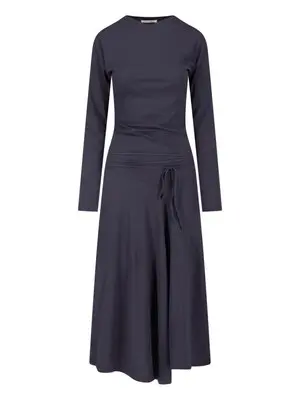 LEMAIRE Maxi Dress In Cotton - Gray
