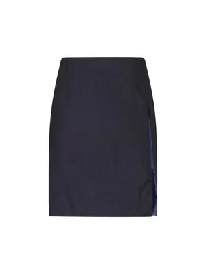 Gucci Wool Mini Skirt - Gray