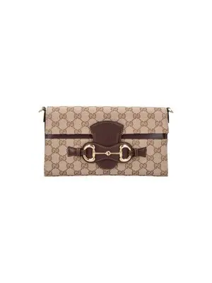 Gucci Horsebit Ristretto Shoulder Bag - Beige