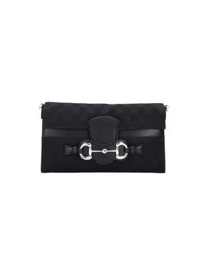 Gucci Shoulder Bag "horsebit Ristretto - Black