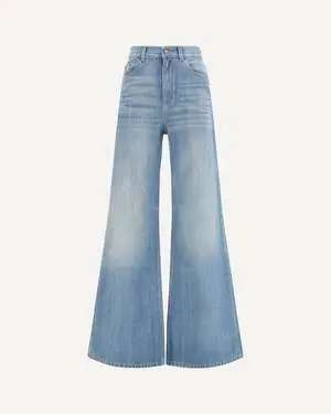 Chloé High-rise Wide-leg Denim Jeans