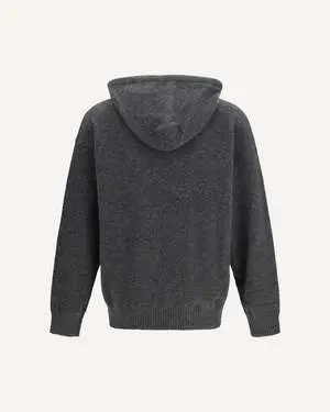 LANEUS Cashmere And Silk Hooded Sweater