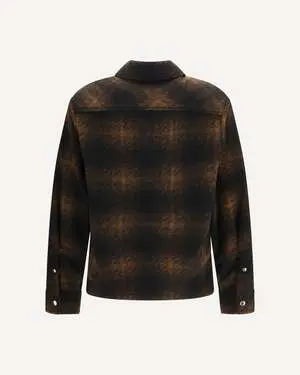 Moncler Ebroidered Flannel Shirt Ale