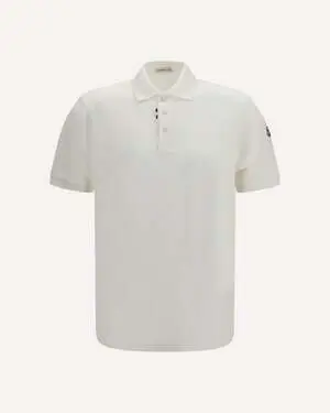 Moncler Cotton Piqué Polo Hirt With Logo