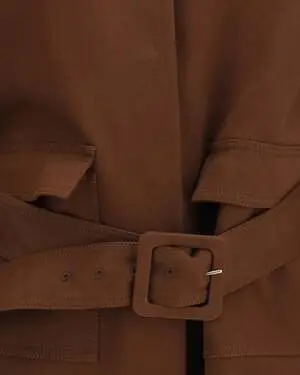 Fabiana Filippi Short Jacket With Belt And Suede Details