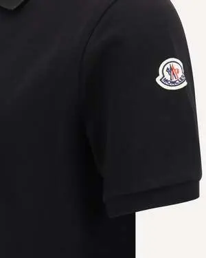 Moncler Cotton Piqué Polo Hirt With Logo