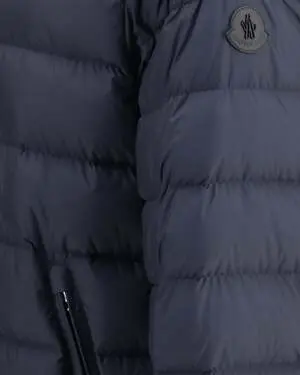 Moncler Arneb Short Hooded Puffer Jacket - Blue